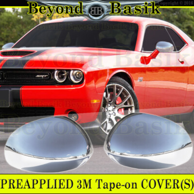 For 2008-19 20 21 2022 2023 DODGE Challenger CHROME Mirror COVERS ...