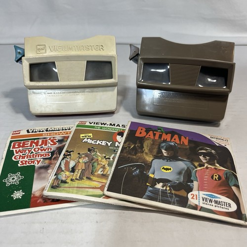 Set Of Two Vintage View Masters With Reels Batman / Benji / Mickey ...