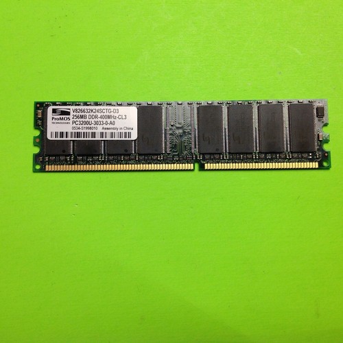 V826632K24SSCTG-D3 256MB DDR-400 (PC-3200) PC-3200U Random Access ...
