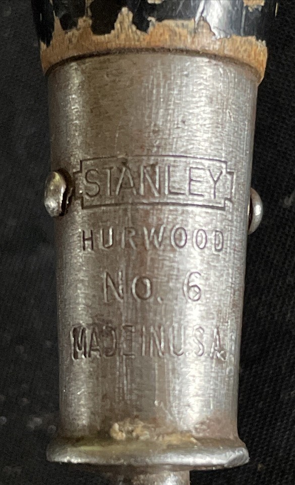 Vintage Stanley No. 6 Hurwood Scratch Awl w/Black Wooden Handle | FREE ...
