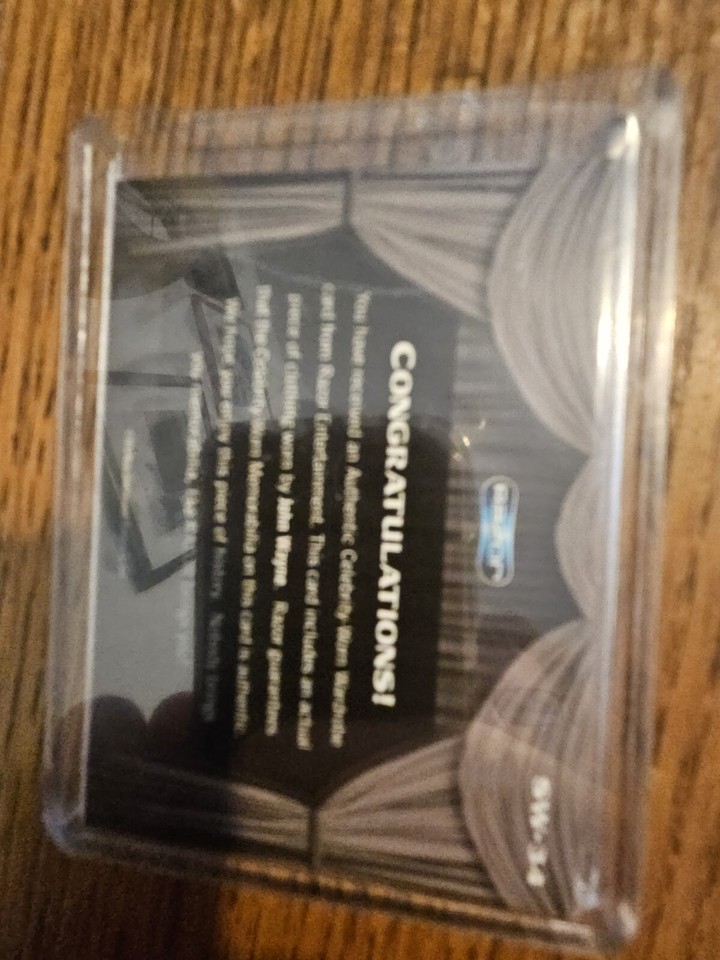 John Wayne, Razor, 2010, #SW-34, Authentic Celebrity Worn Wardrobe | eBay