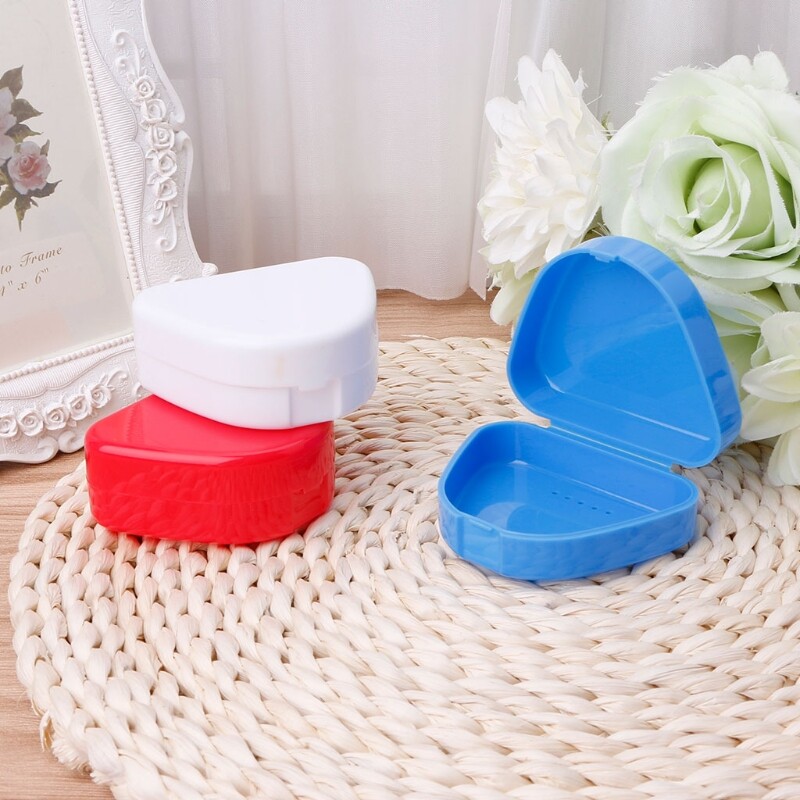 Orthodontic Retainer Denture Bath Mouthguard Storage Box for Case Tray ...