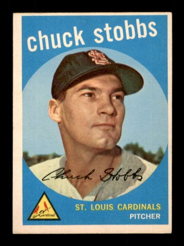 1959 Topps #26 Chuck Stobbs VG/VGEX Cardinals 556505 | eBay