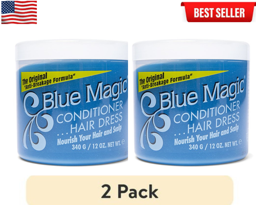 Blue Magic Conditioner and Hair Dress Anti-Breakage Formula, 12 oz,(2 ...