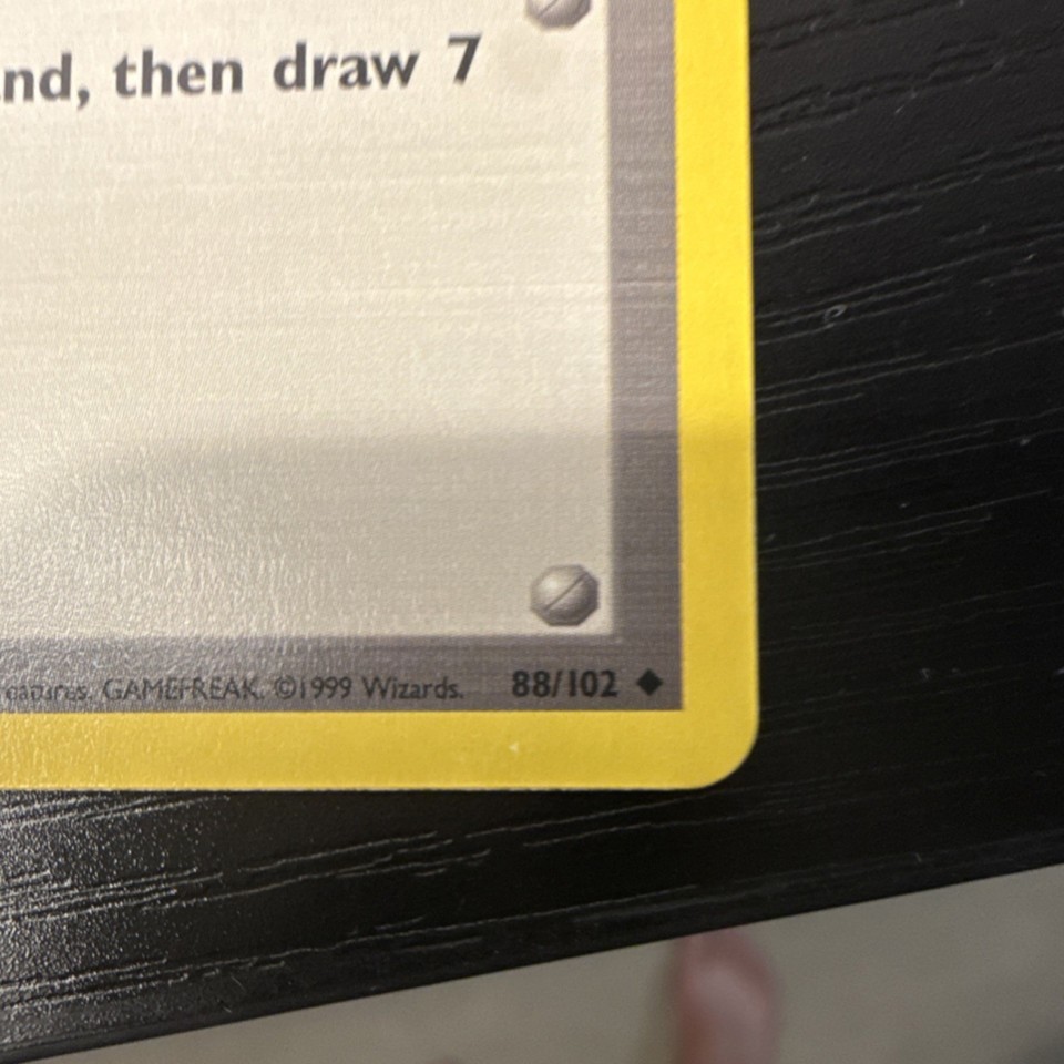 Pokémon TCG 1st Edition Base Set Shadowless Trainer Professor Oak 88/ ...