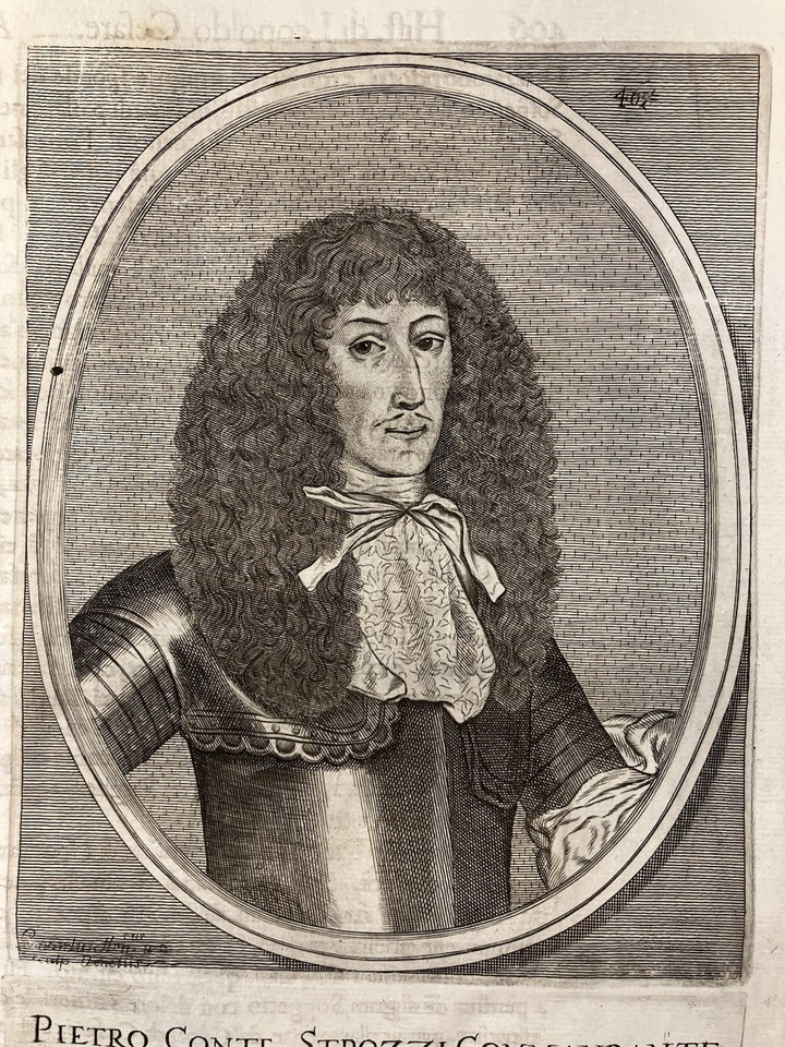 Portrait du général Pietro STROZZI Gualdo Priorato Historia di Leopoldo ...