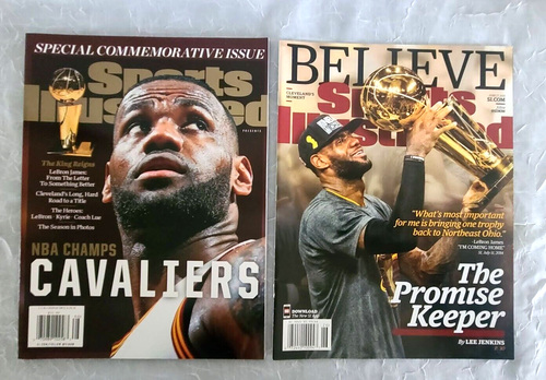 2 Sports Illustrated Magazines 2016 NBA Champions Cleveland Cavaliers ...