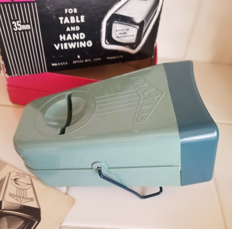 Vintage Opta-Vue 35mm Hand Viewer 9X Optics Mfg. Corp. In Original Box ...