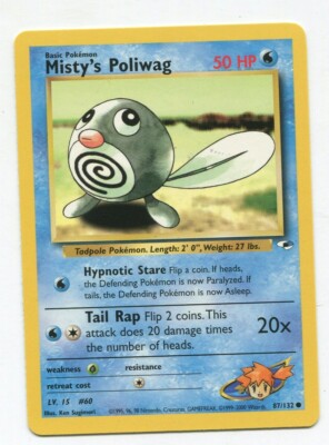 POKEMON GYM HEROES MISTY'S POLIWAG 87/132 NM-M | eBay Australia