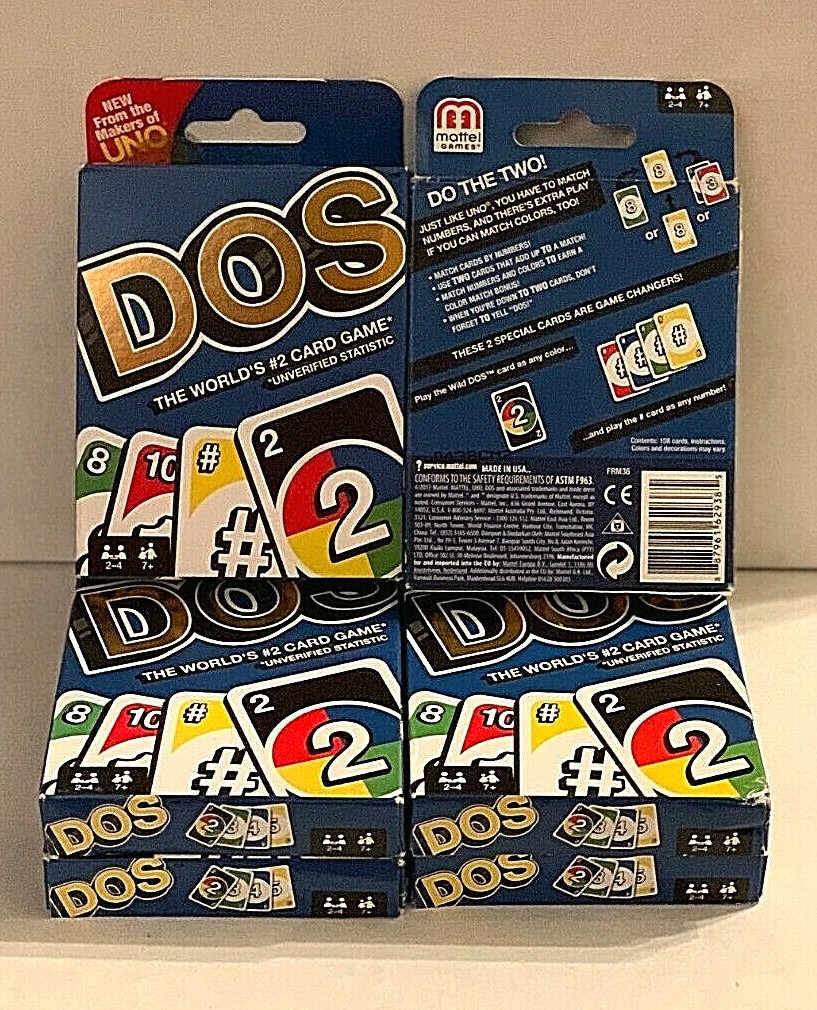 Mattel DOS Card Game Lot of 6 Brand New Factory Sealed | eBay
