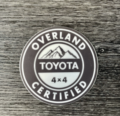 Toyota Overland Sticker Decal Tundra Tacoma SR5 4X4 4WD 4Runner FJ ...