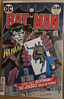 Batman #251 Facsimile Variant DC Comics 2019 The Joker Neal Adams Cover ...