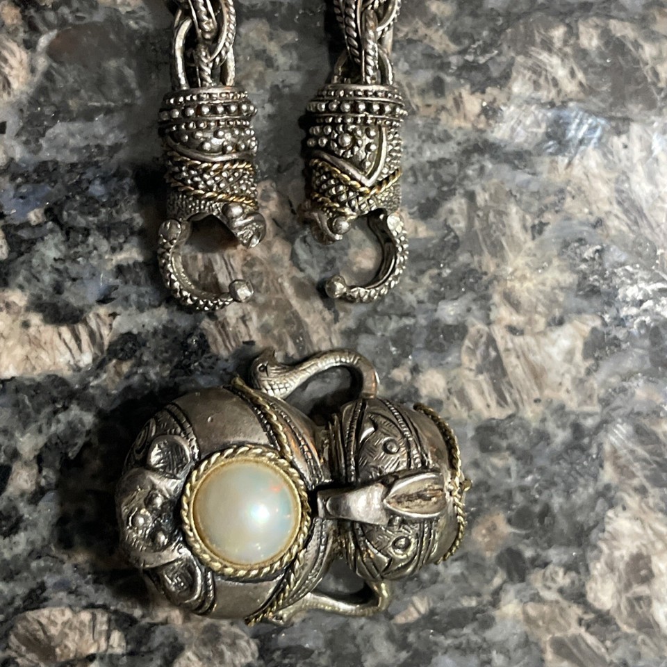 Stunning Elling Designer Sterling Silver 18k Gold Owl Mice Frog ...