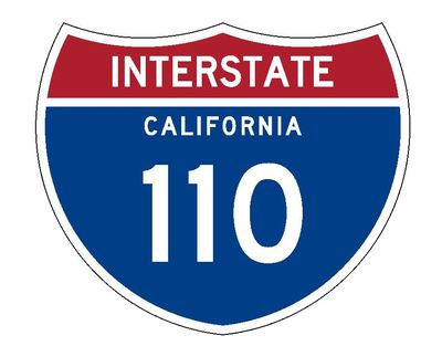 Interstate 110 Sticker R1978 California Highway Sign Road Sign | eBay