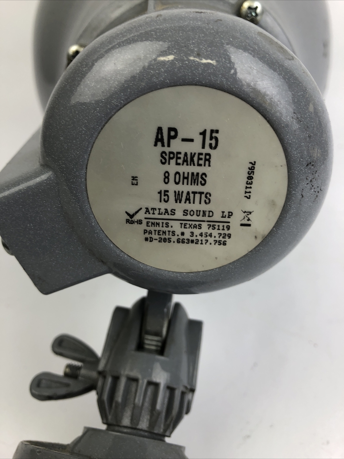 Atlas Sound LP USA AP-15 Horn Speaker, Loudspeaker - 8 OHMS 15 WATT C ...