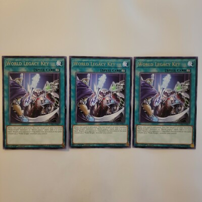 Yugioh World Legacy Key x3 (EXFO-EN057) Rare 1st Edition NM/M | eBay