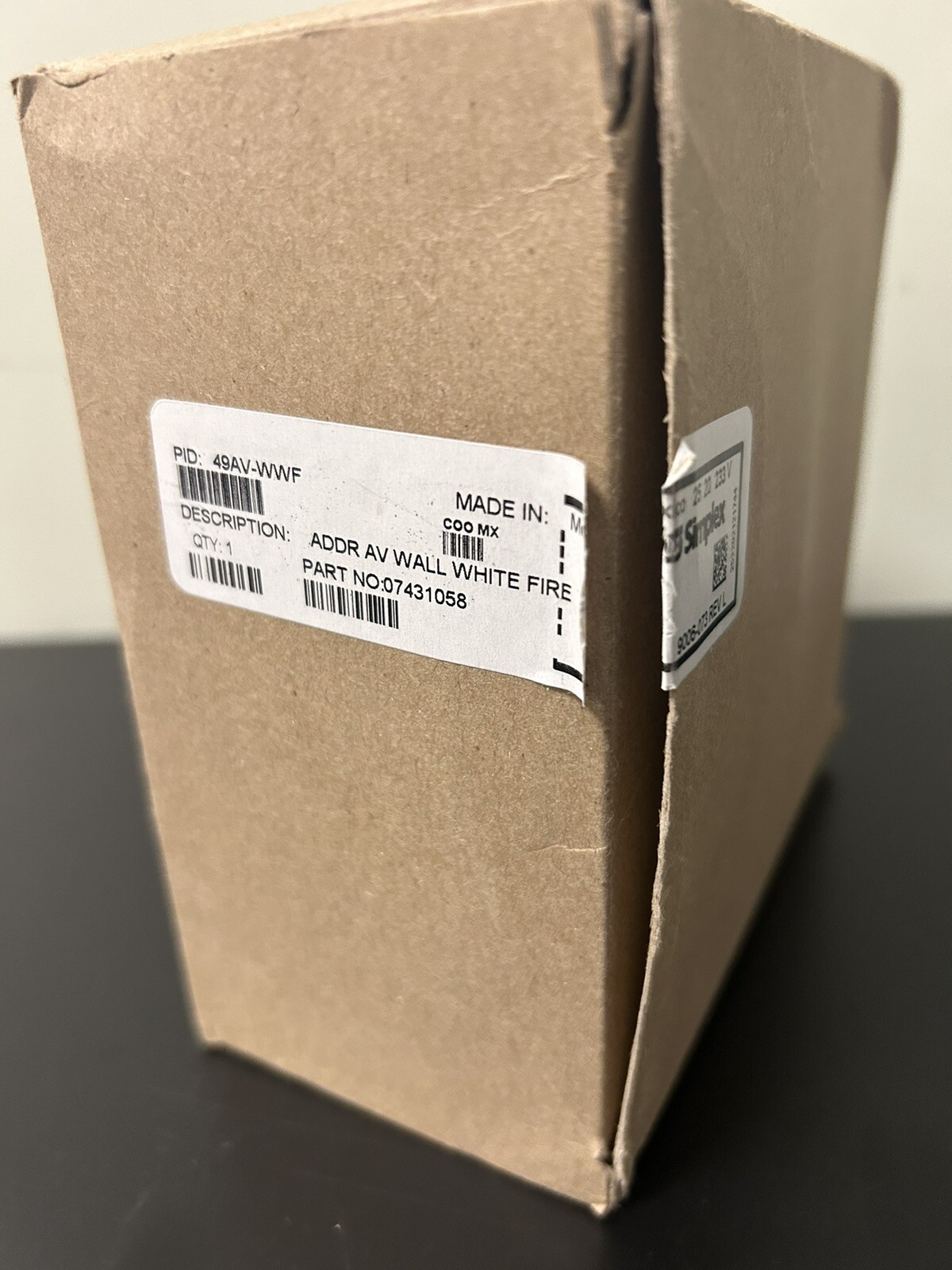 Simplex 49AV-WWF Audible Visible Addressable Horn and Candela Strobe ...