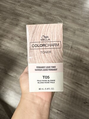 6 Pack Wella Color Charm Permanent Liquid Hair Toner T05 Pale Rose 1.4 ...