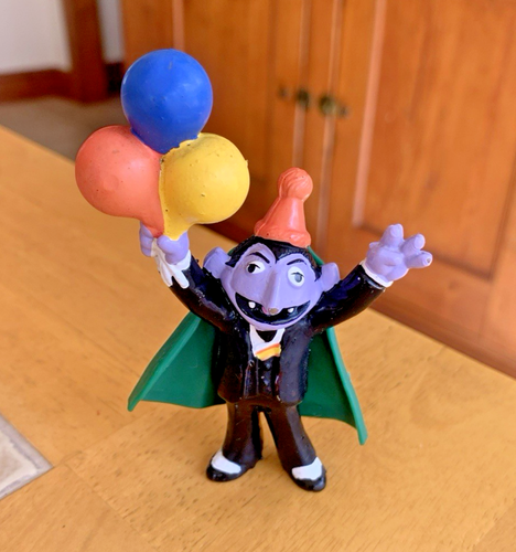 Vtg Sesame Street Muppets COUNT VON Count Dracula 80's Applause - 4 ...