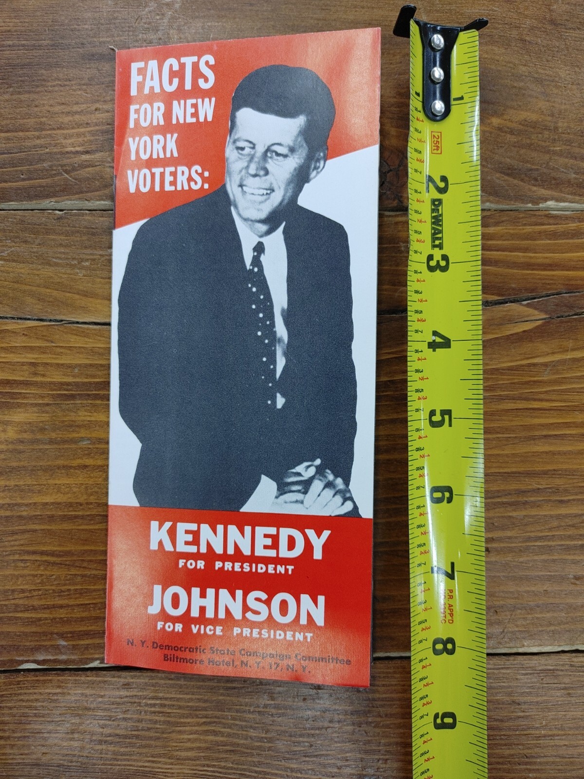 Vintage Kennedy For President Pamphlet Fact For NY Voters Brochure | eBay