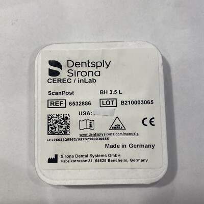 Dentsply Sirona - CEREC / inLAB - ScanPost - REF 6532886 - BH 3.5L | eBay