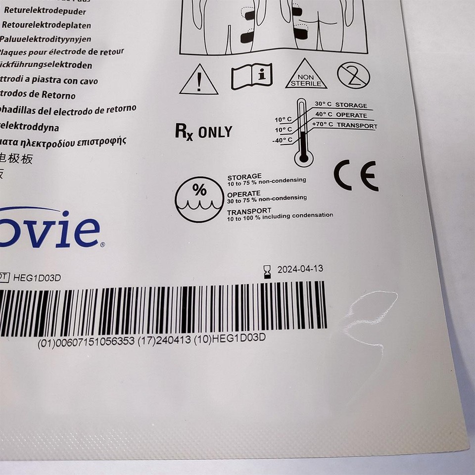 Bovie ESRE-1 Disposable Split Return Electrode Pad - Single 04/2024 ...