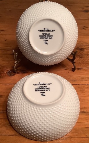 Threshold Cereal Bowl Porcelain Beaded Hobnail Overall DISCONTINUED ...