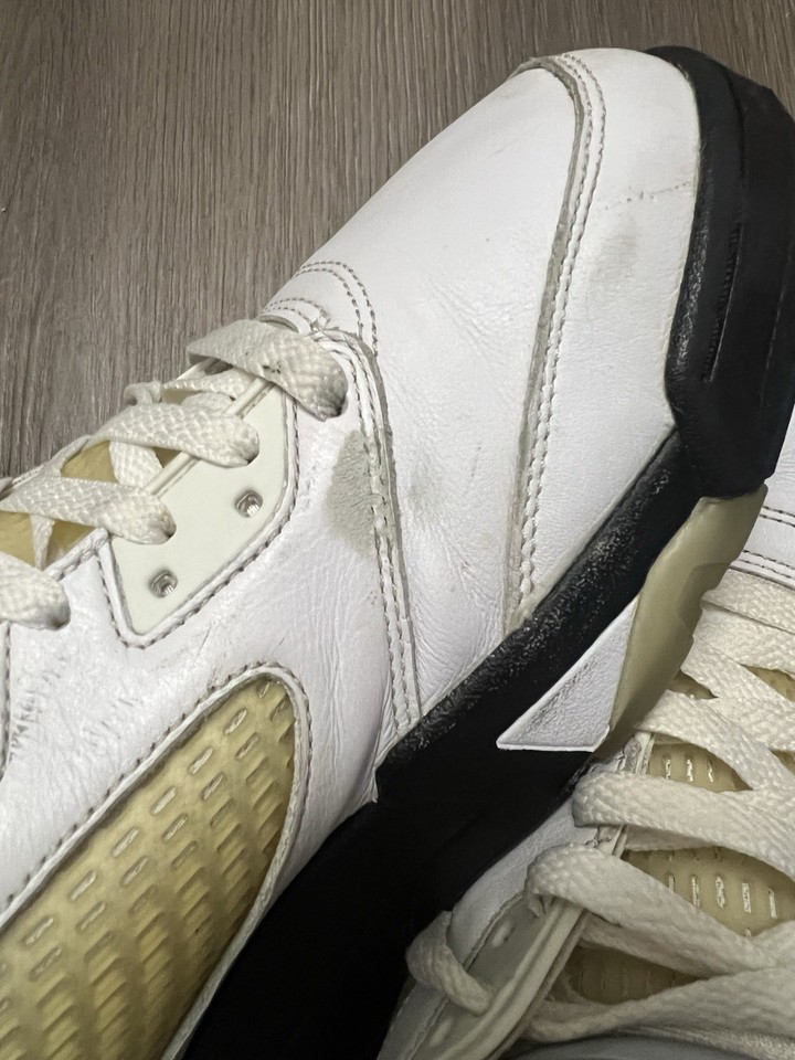 Air Jordan 5 Retro Fire Red Size 10 True White/Fire Red DA1911 102 No ...