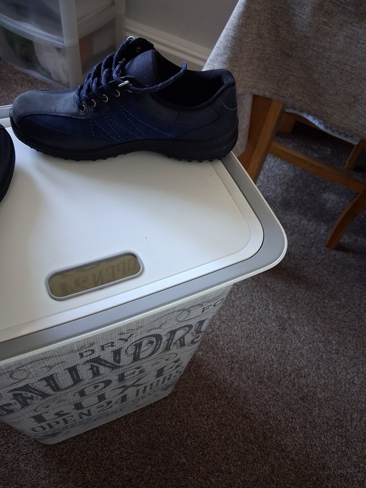 Hotter Mist GTX Walking Shoes Size 6.5 Extra Wide COLOUR FRENCH NAVY ...