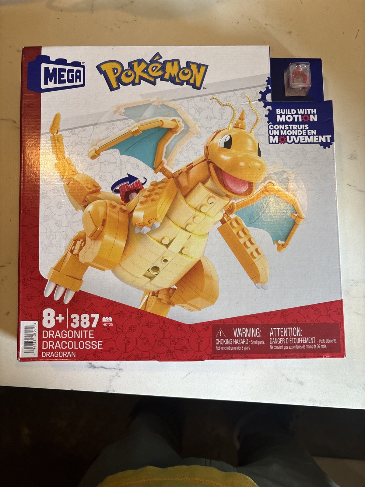 Pokemon Dragonite Mega Bloks Construx Build With Motion Set HKT25 387 ...