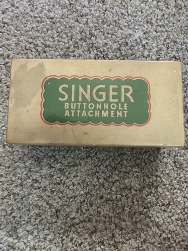 Vintage Singer Buttonholer Attachment Original Box model 121795 | eBay