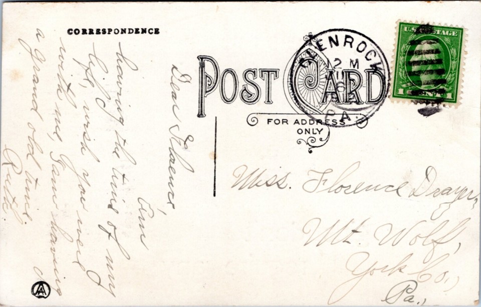 Postcard PA Pennant - Loving tablets are not necessary in Glen Rock, PA ...