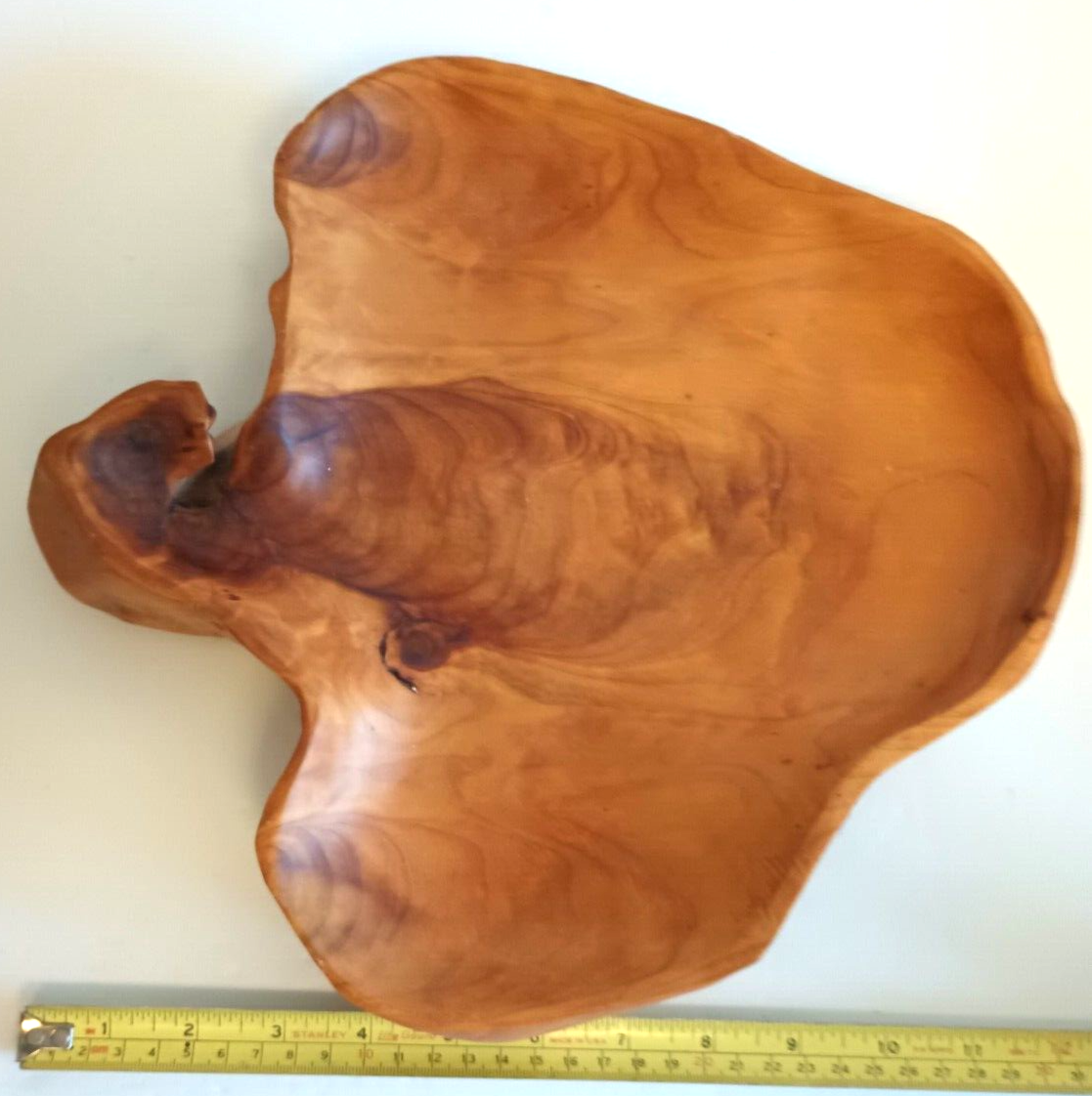 Root Wood Dish Platter Tray Serving Display Catch-All Free Form ...