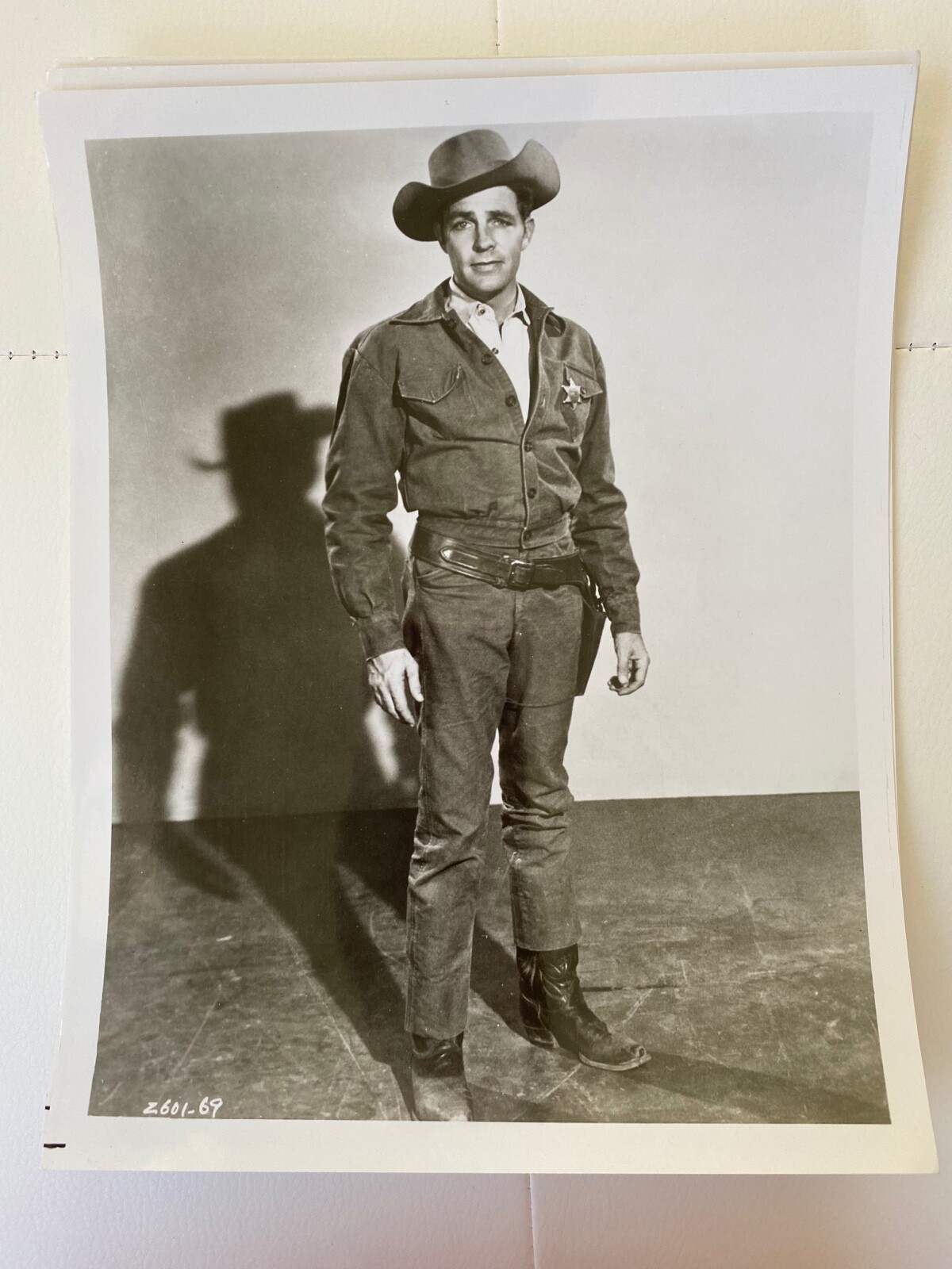 Dale Robertson Vintage Original Hollywood Cowboy Celebrity Black ...