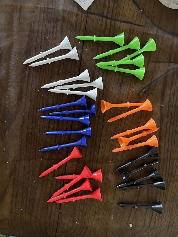 plastic golf cup tees .3 1/4” Unbreakable And Reusable Free shipping 60 ...