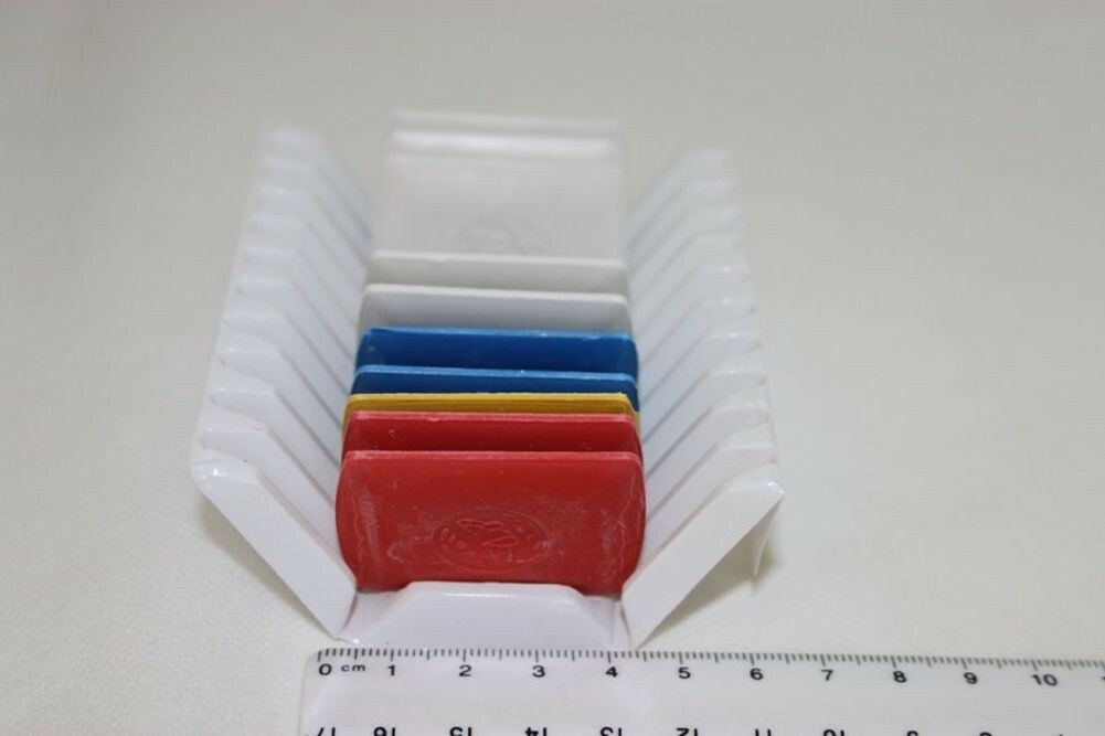 Tailor's Chalk Plates Coloured 10 Piece (5 X White 2x Blue 2x Red 1x ...
