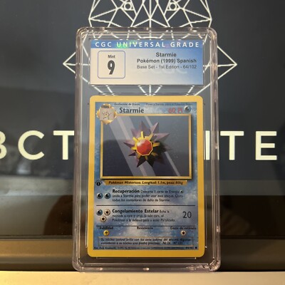 1999 Pokemon Spanish 1st Edition Base Set Starmie CGC Mint 9 | eBay