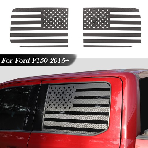 Rear Sides Window Side Trim Sticker Decal for Ford F150 15+ US Flag ...