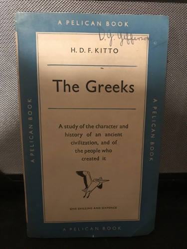 'The Greeks,' by HDF Kitto. Vintage Pelican 1st Edition 1951 | eBay