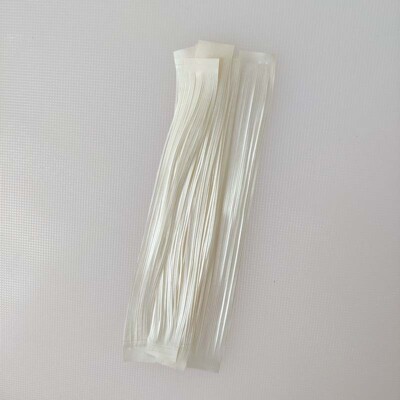 S1801 White Pearlescent Silicone Tabs Standard 100tabs Fishing Skirts ...