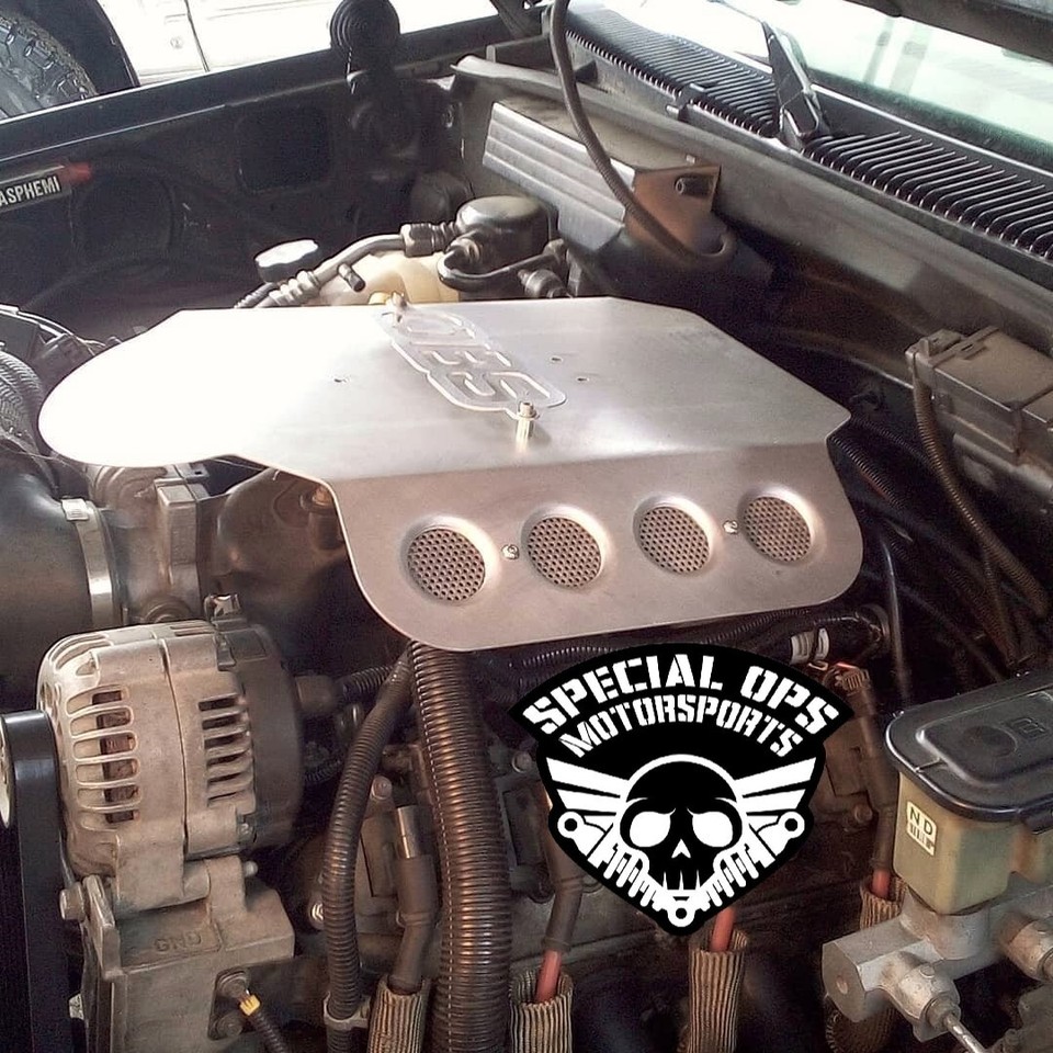 [SO] 99-07 GEN 3 CUSTOM LS ENGINE COVER WITH MESH 4.8 , 5.3 , 6.0 ...