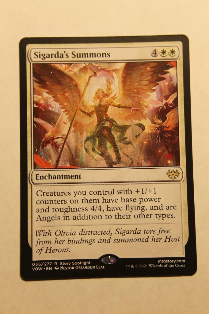 MTG Sigarda's Summons x1- -Innistrad: Crimson Vow-Pack Fresh | eBay