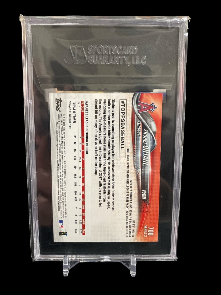 2018 Topps Shohei Ohtani #700 Rookie RC Silver All Star Stamp SGC 9.5 ...