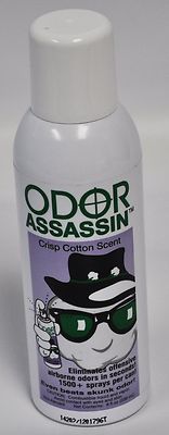 Odor Assassin Odor Eliminator Crisp Cotton Scent 8 OZ | eBay
