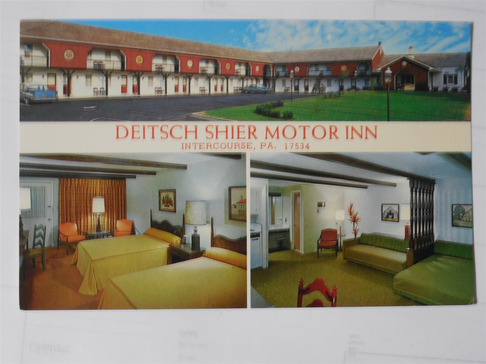 Intercourse, Pennsylvania PA ~ Deitsch Shier Motor Inn MULTIVIEW | eBay