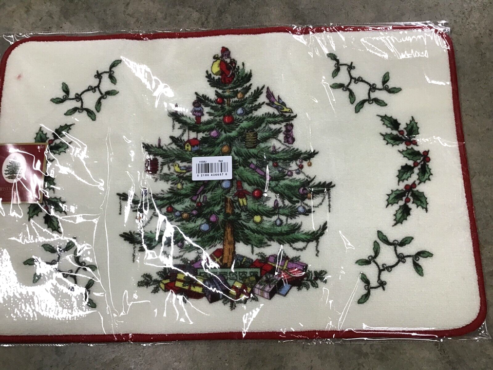 Spode Christmas Tree 20in x 30in Bath Rug | eBay