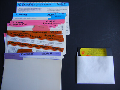 Vintage Apple computer software "Meet the Computer" basic intermediate ...