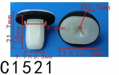 20pcs Fit Mazda Bumper Cover Grommet H260-50-6K8 - Autobahn88 for sale ...