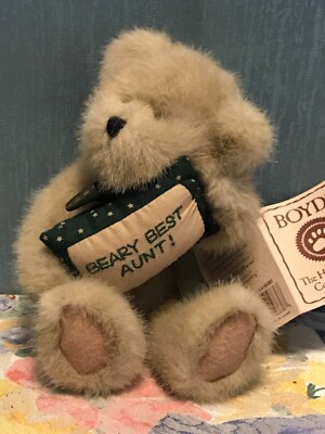 Boyds Bear Head Bean Collection #903202 Aunt Bea Bear Beary Best Aunt ...