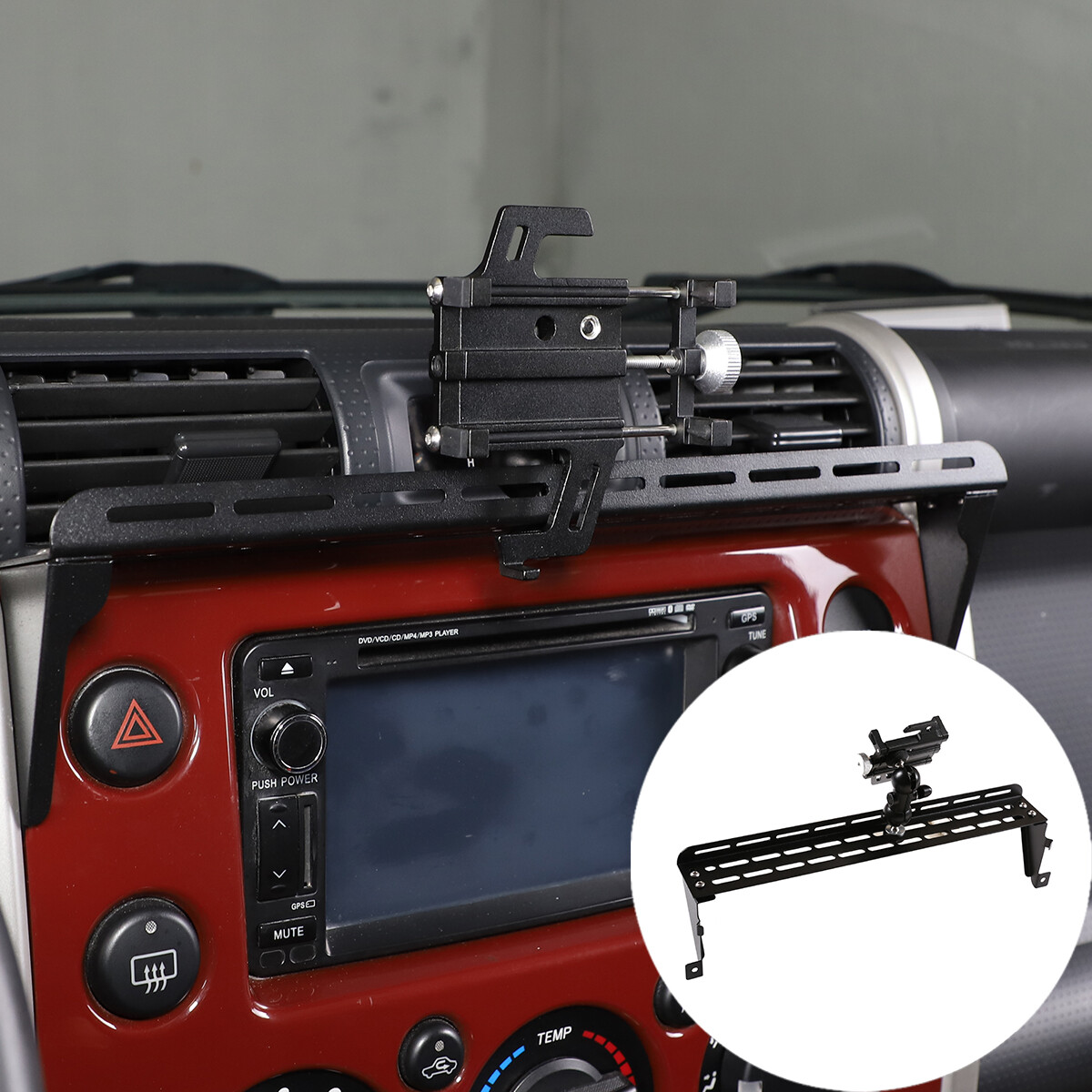 For Toyot-a FJ Cruiser 2007-21 Aluminum Car Central Dashboard Phone ...